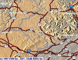 Topography of Morgan County – Morgan County, Tennessee, Genealogy & History